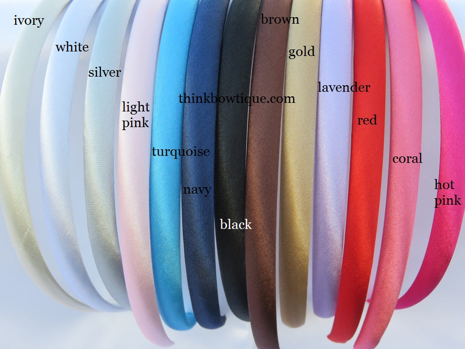 Satin covered headbands Australia – Think Bowtique
